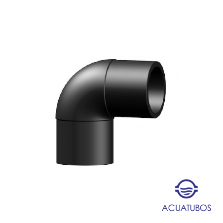 CODO 90° TERMOFUSIONABLE EN PEAD PN16 DE 90MM (3")